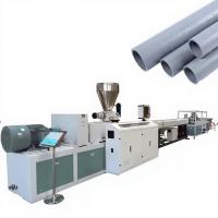 China High Capacity PVC Pipe Machine With SJZ65 132 Conical Twin Screw 250-350kg/H for sale