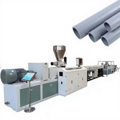 China High Capacity PVC Pipe Machine With SJZ65 132 Conical Twin Screw 250-350kg/H for sale