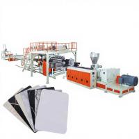 China PVC Marble UV Board Extrusion Line With High Torque Twin Screw Extruder Integrated UV Coating Unit for sale