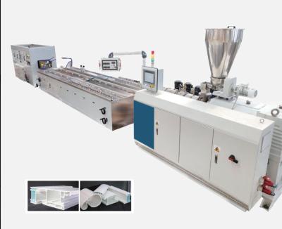 China WPC Decking Extrusion Line With Twin Screw Extruder Co Extrusion For Wood Plastic Floor for sale