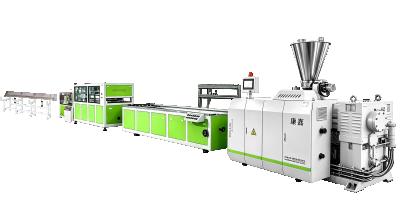 China High Speed Eco Friendly WPC Wall Panel Extrusion Line With PLC Smart Control System for sale