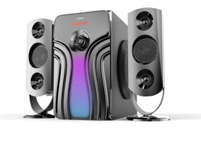 China 4Ω 2.1 Multimedia Speaker System with 50W Power and Bluetooth Connectivity for Home Theater for sale