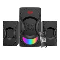 China 5.25 Inch 30W Subwoofer 2.1 Multimedia Speaker System with RGB Lighting and Bluetooth Connectivity for sale