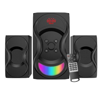 China 5.25 Inch 30W Subwoofer 2.1 Multimedia Speaker System with RGB Lighting and Bluetooth Connectivity for sale