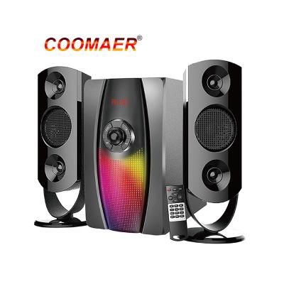 China 50W 2.1 Multimedia Speaker System with 30W Subwoofer and RGB Lighting for Computer Laptop OEM for sale