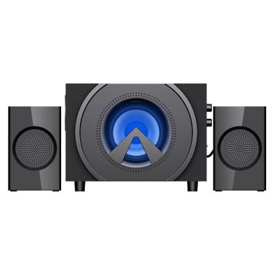 China Precise Sound 25W Black 2.1 Multimedia Speaker With Bluetooth 20Hz-20KHz for sale