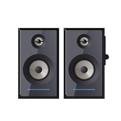 China 20W 2.0 Bookshelf Speakers with Bluetooth, RGB Lighting, 60Hz-20KHz Frequency Response for Home Audio Systems for sale