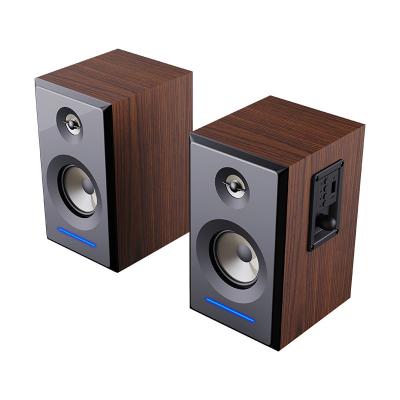 China 2.0 Bookshelf Speakers with 20W Power and 3-Inch Bass Drivers - Bluetooth/Aux/RCA Connectivity for sale