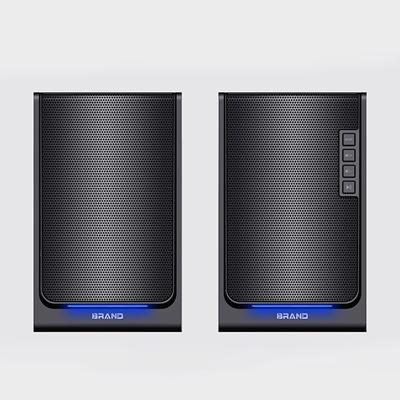 China 40W 2.0 Bookshelf Speakers with 4 Ohms Impedance and Bluetooth Connectivity for Home Audio Systems for sale