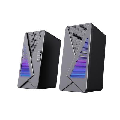 China 2.0 Channel PC Speakers with 2 x 3W Power Output and 60Hz-20KHz Frequency Response for Desktop Audio for sale