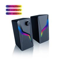 China 2×3W 2.0 PC Speakers with 60Hz-20KHz Frequency Response and 3.5mm Connector for Gaming and Computer Audio for sale