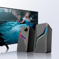 China 2.0 Desktop Speakers with 2 x 3W Power Output and 60Hz-20KHz Frequency Response for PC Audio for sale