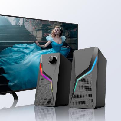China 2.0 Desktop Speakers with 2 x 3W Power Output and 60Hz-20KHz Frequency Response for PC Audio for sale