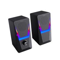 China CO705 2.0 PC Speakers with 2x3W Power Output and 60Hz-20KHz Frequency Response for Desktop Computers for sale