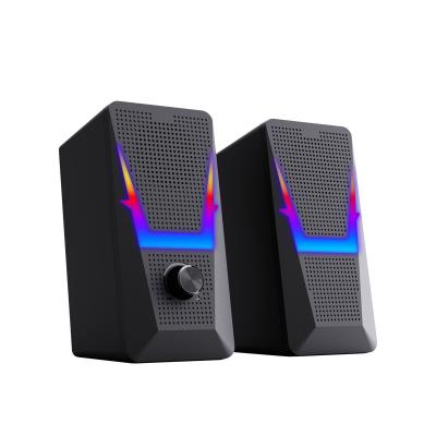 China CO705 2.0 PC Speakers with 2x3W Power Output and 60Hz-20KHz Frequency Response for Desktop Computers for sale