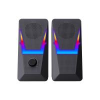 China 5VDC 2.0CH PC Speakers with 2x3W Power Output and 60Hz-20KHz Frequency Response for Desktop Audio for sale