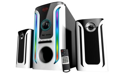 China 2.1 Channel Multimedia Speaker System with 85dB Sensitivity 50W Power 5.25 Inch Subwoofer for sale