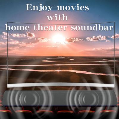 China Bass Boost 4 Ohms Bluetooth TV Soundbar with FM Radio 87.5-108MHz and 10M Wireless Range for sale