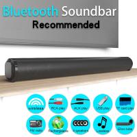 China ROHS Coaxial 3.5mm Aux Input Wireless Soundbar Speaker - 550mm Length, 10M Bluetooth Range, DC 5V Power for sale