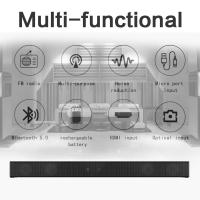China FM Radio Soundbar with 20Hz-20kHz Frequency Response, Bluetooth 5.0 and Built-in FM Tuner for Home Theater Systems for sale