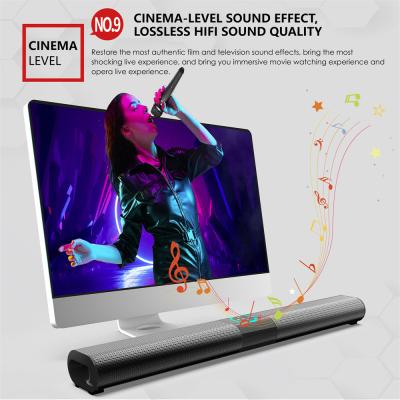 China 4-Ohm Wireless Soundbar with FM Radio and Bluetooth V5.0 - 20Hz-20kHz Frequency Response, 10M Range for sale