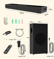 China 5.0 Bluetooth Soundbar with Subwoofer 50Hz-20KHz Frequency 100W Home Audio System for sale