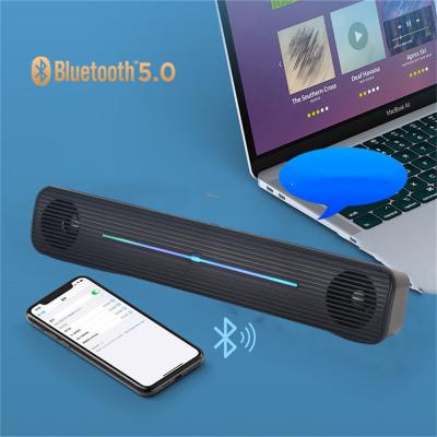 China Wireless Soundbar Speaker with 10M Bluetooth Range and DC 5V Input - Multiple Audio Connectivity Options for sale