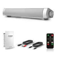 China 2.0CH Bluetooth Soundbar Speaker with 60Hz-20KHz Frequency Response for TV PC Phone Tablet for sale