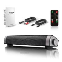 China 2.0CH Bluetooth Soundbar Speaker with 60Hz-20KHz Frequency Response for TV PC Phone Tablet for sale