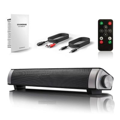 China 2.0CH Bluetooth Soundbar Speaker with 60Hz-20KHz Frequency Response for TV PC Phone Tablet for sale