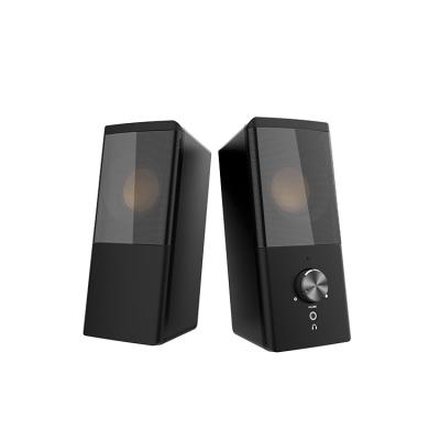 China 2.0 PC Speakers with 2 x 3W Power Output and 60Hz-20KHz Frequency Response - Black Multimedia Stereo Audio System for sale