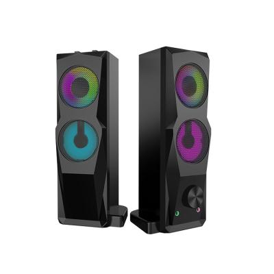 China 2.0 PC Speakers with 3W Power Output and 60Hz-20KHz Frequency Response - Bluetooth Wireless Computer Audio for sale