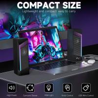 China Desktop Gaming Speakers with Rich Bass USB Powered Portable RGB Computer Volume Control for sale