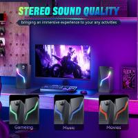 China 6W Output Power Portable Desktop Sound System with Stereo Bass Speaker and USB Input for sale