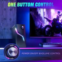 China 6W Output Power Portable Desktop Sound System with Stereo Bass Speaker and USB Input for sale