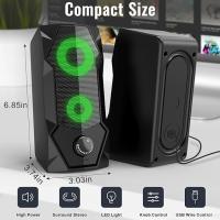 China Portable USB Power 2.0 Laptop Woofer Speaker System With Active Mini Design And Plastic Construction for sale