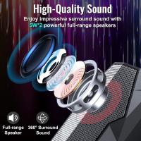 China Portable USB Power 2.0 Laptop Woofer Speaker System With Active Mini Design And Plastic Construction for sale