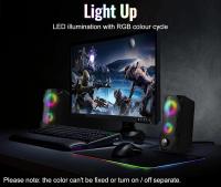 China Portable USB Power 2.0 Laptop Woofer Speaker System With Active Mini Design And Plastic Construction for sale