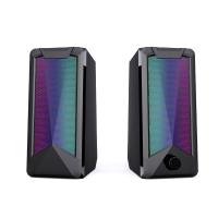 China 2.0 RGB PC Gaming Ser USB Powered Wired With LED Light Portable Player Plastic Cabinet for sale