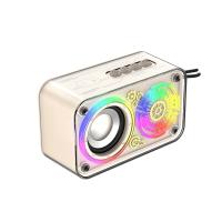 China 10W Output Power Wireless Speaker Transparent Mecha Portable Mini Subwoofer TWS Audio for sale