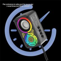 China 10W Output Power Wireless Speaker Transparent Mecha Portable Mini Subwoofer TWS Audio for sale