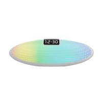 China Wireless Clock Speaker with Screen Display 10W Output 2400mAh Battery RGB Lighting Bluetooth Connectivity for sale