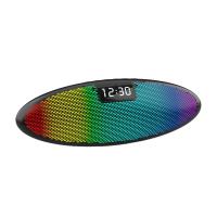 China Wireless Clock Speaker with Screen Display 10W Output 2400mAh Battery RGB Lighting Bluetooth Connectivity for sale