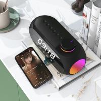 China Digital Display Dual Alarm Clock Speaker with 2.0 Channel Wireless Audio for Home and Office Use for sale