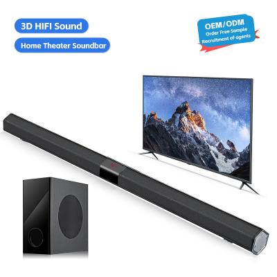 China HJ-205A 40W Bluetooth Soundbar with 2.1 Channel Surround Sound and Multiple Input Options for Home Theater for sale