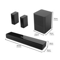 China CM616 5.1 Channel Bluetooth Speaker System with 125W Total Power for Home Theater and Gaming for sale