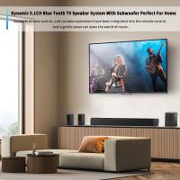 China CM616 5.1 Channel Bluetooth Speaker System with 125W Total Power for Home Theater and Gaming for sale