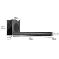 China Optical Input Dynamic 2.1CH TV Speaker System With Subwoofer Perfect For Home Theater for sale