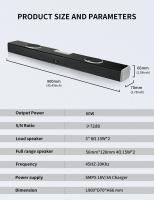 China HJ-206 60W 2.1 Bluetooth Speaker System with Subwoofer for Gaming and Home Theater 45Hz-20kHz Frequency Response for sale