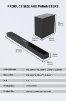 China CM619 3.1 Bluetooth Speaker System with 120W Output and 6.5
